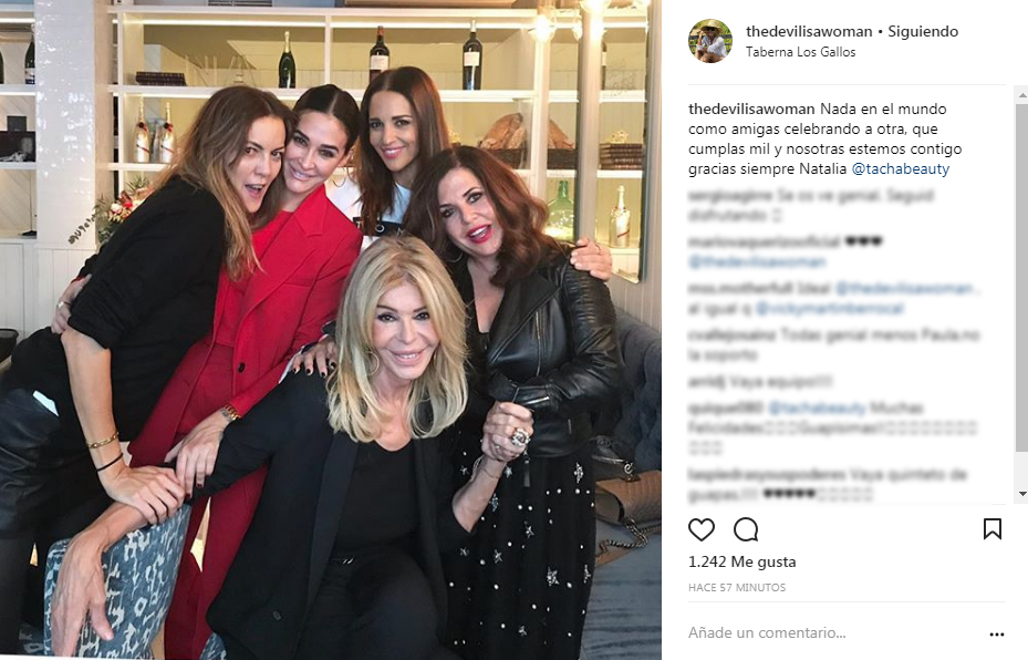 Paula Echevarría, Vicky Martín Berrocal, Bibiana Fernández de cumple