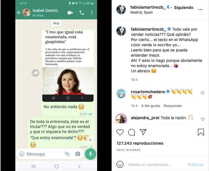 Fabiola Martínez, muy enfadada, lee la cartilla a Isabel Gemio: "No ...