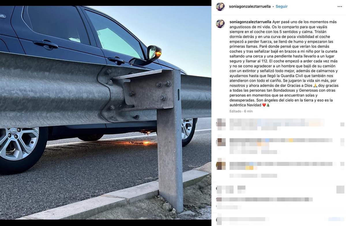 Sonia González, mujer de Juan Peña, cuenta ANGUSTIADA el accidente de ...