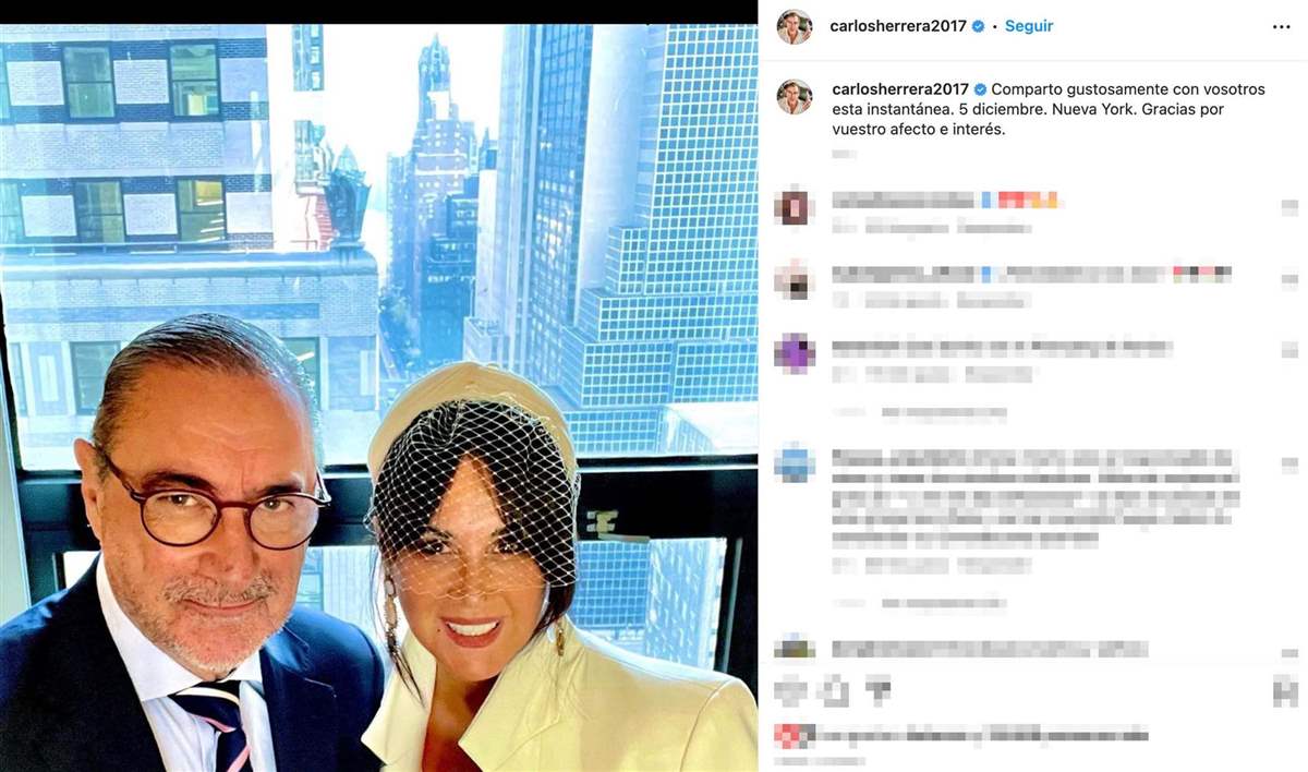 Carlos Herrera comparte la PRIMERA IMAGEN de su romántica (y secreta ...