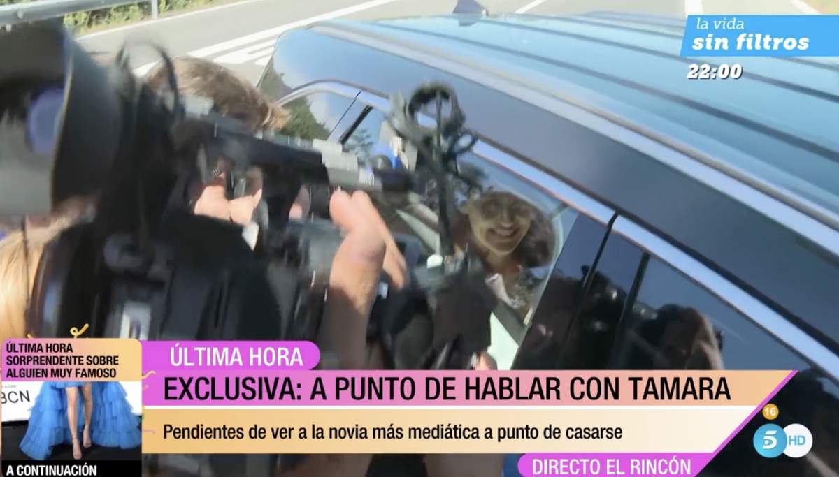 Primeras imágenes de una nerviosa Tamara Falcó en el día de su boda con ...