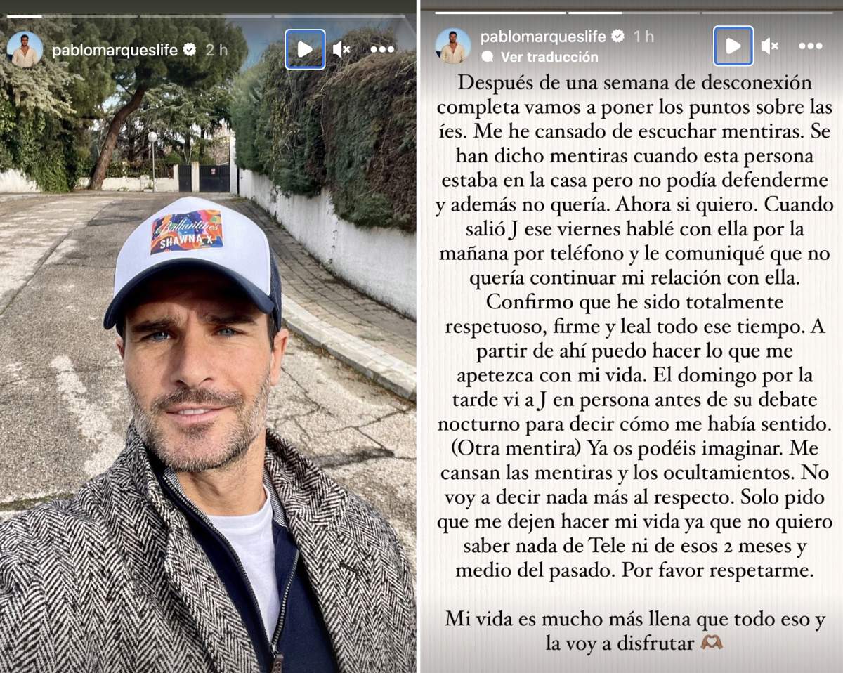 Pablo Marqués carga contra Jessica Bueno y destapa sus mentiras