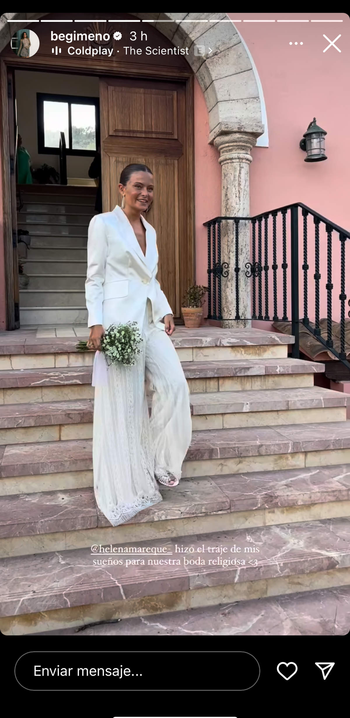 Bea Gimeno enamora con su vestido de novia en su boda con Nacho Aragón ...