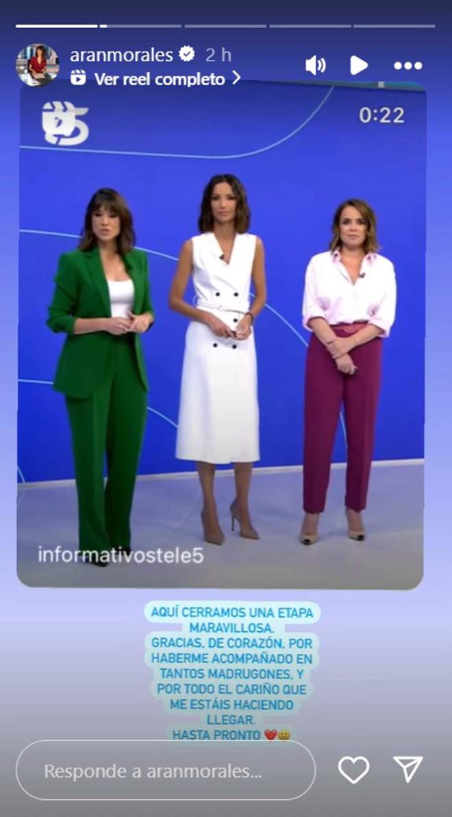 Las emotivas palabras con las que Arancha Morales se ha despedido de ...