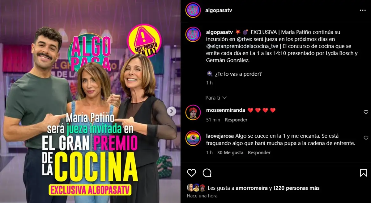El nuevo trabajo de María Patiño en TVE tras el éxito de su visita a ...