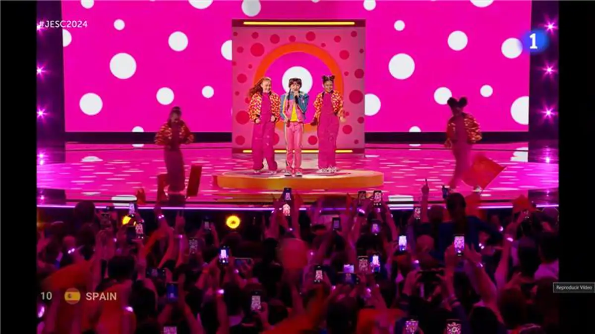 España queda en sexta posición en Eurovisión Junior 2024 con una ...