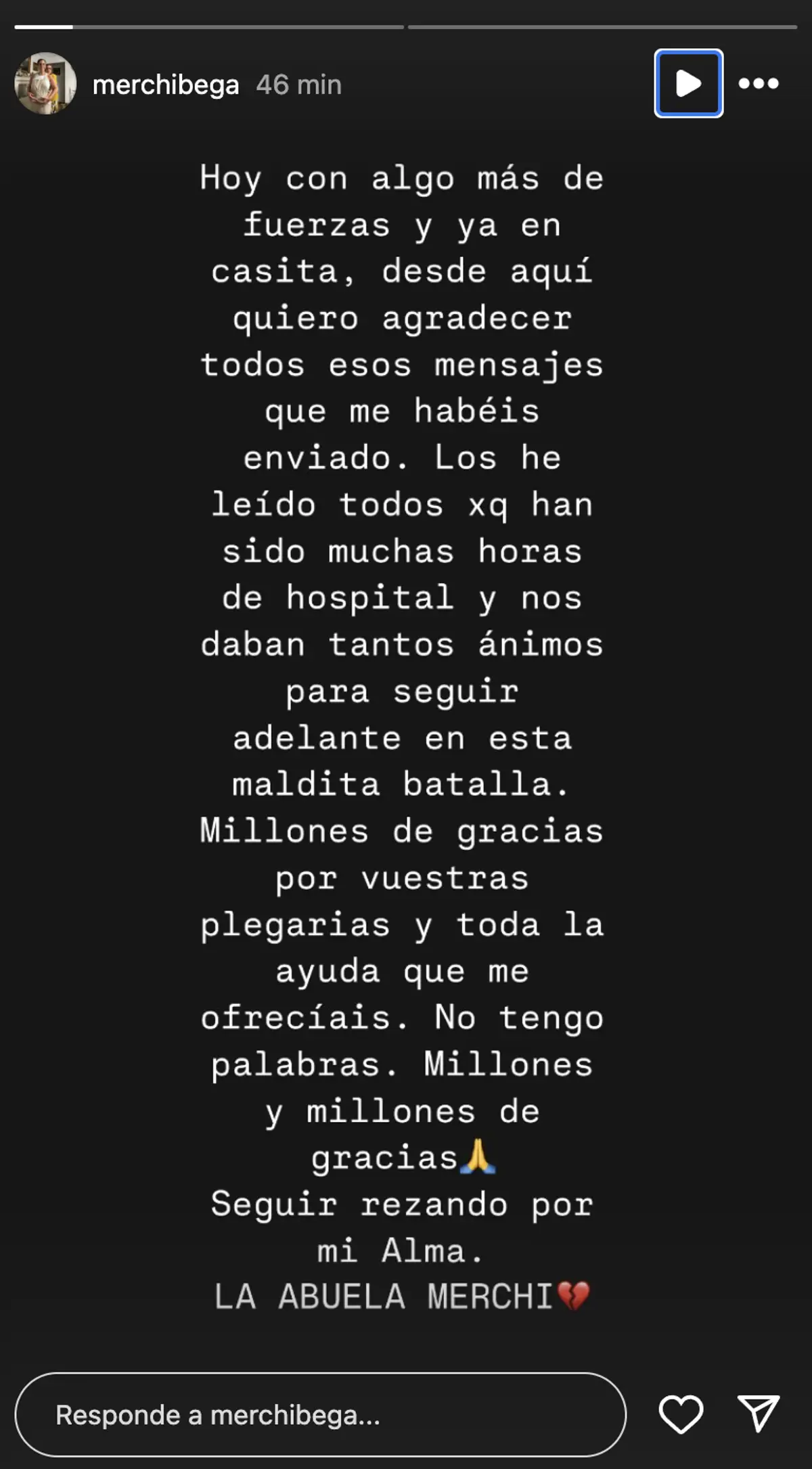 La emotiva carta de Merchi, madre de Anabel Pantoja, tras el alta hospitalaria de su nieta ...