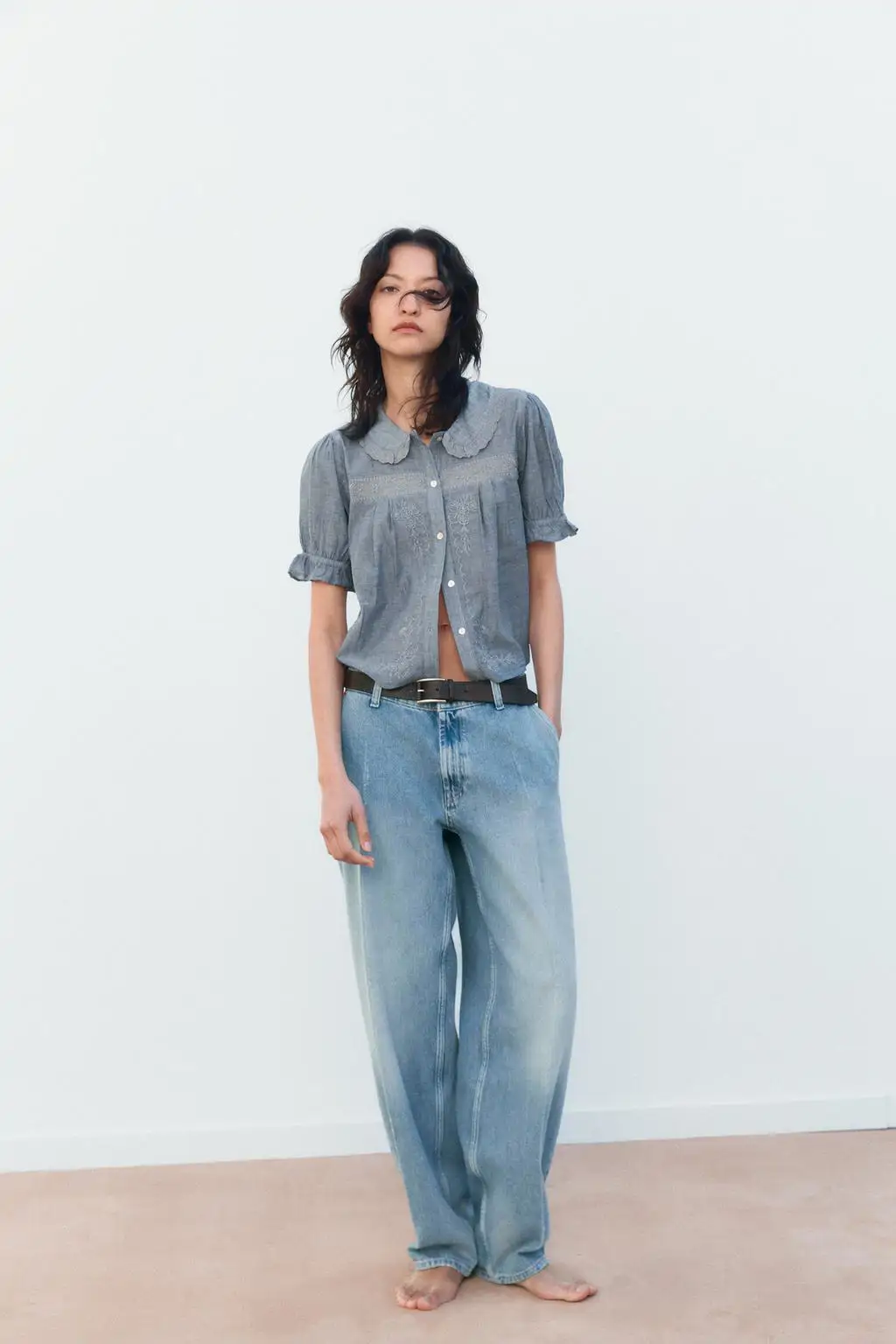 10 blusas de mangas cortas de Zara fresquitas y perfectas para llevar a ...