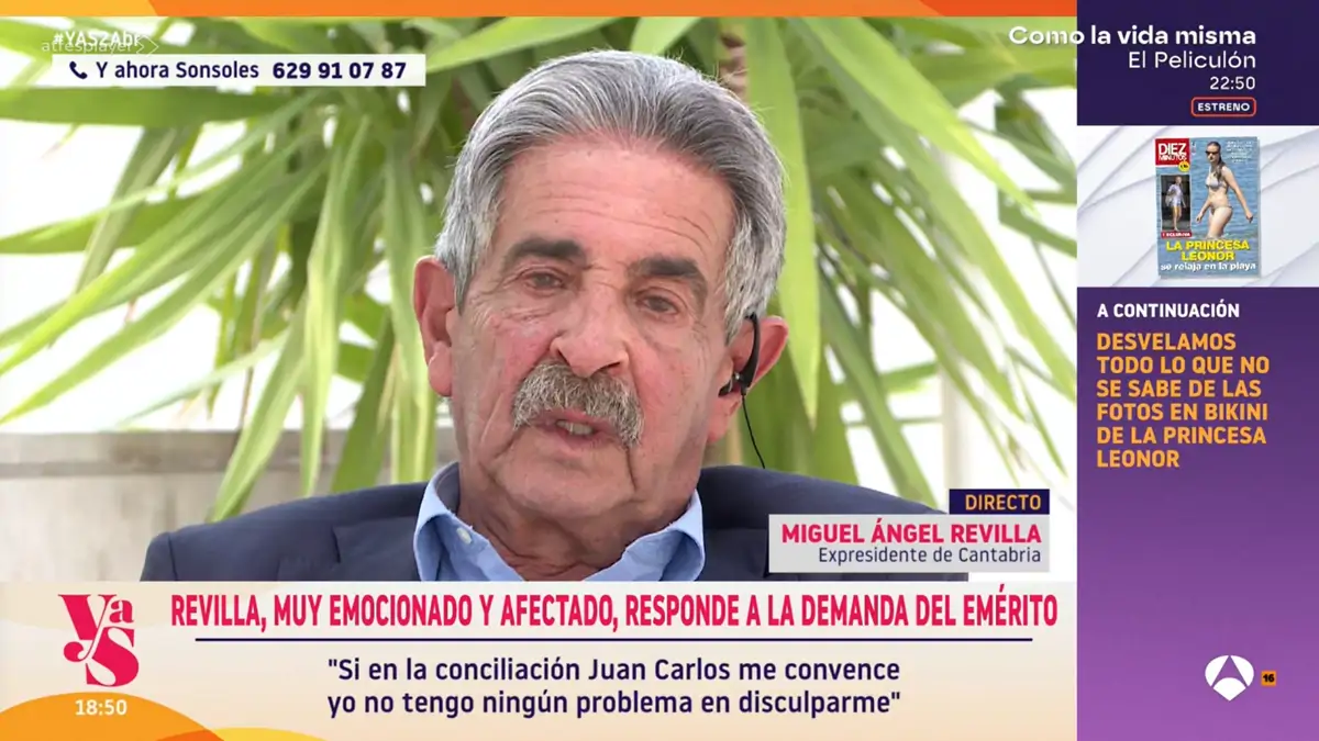 La contundente reacción del rey Juan Carlos a las lágrimas de Miguel Ángel Revilla: “Puede meter ...