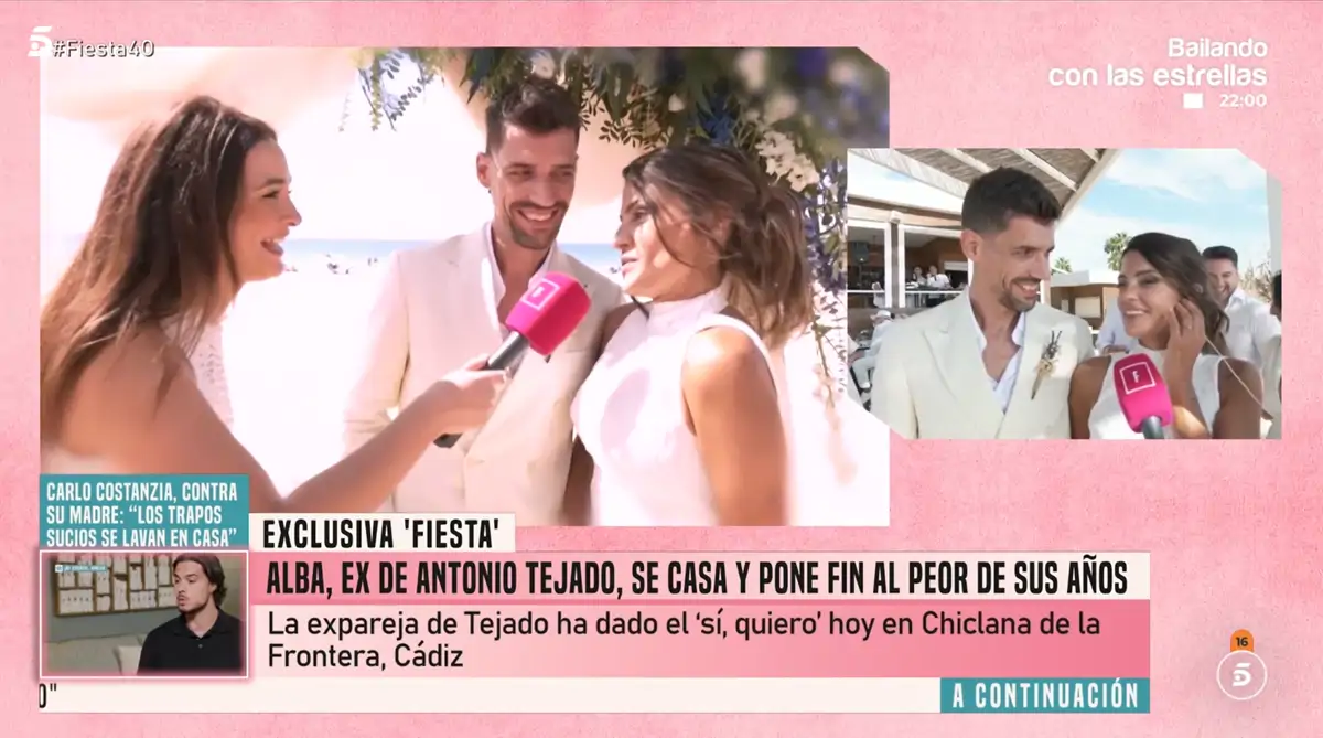 Alba Muñoz, expareja de Antonio Tejado, se casa por sorpresa en una romántica boda en la playa
