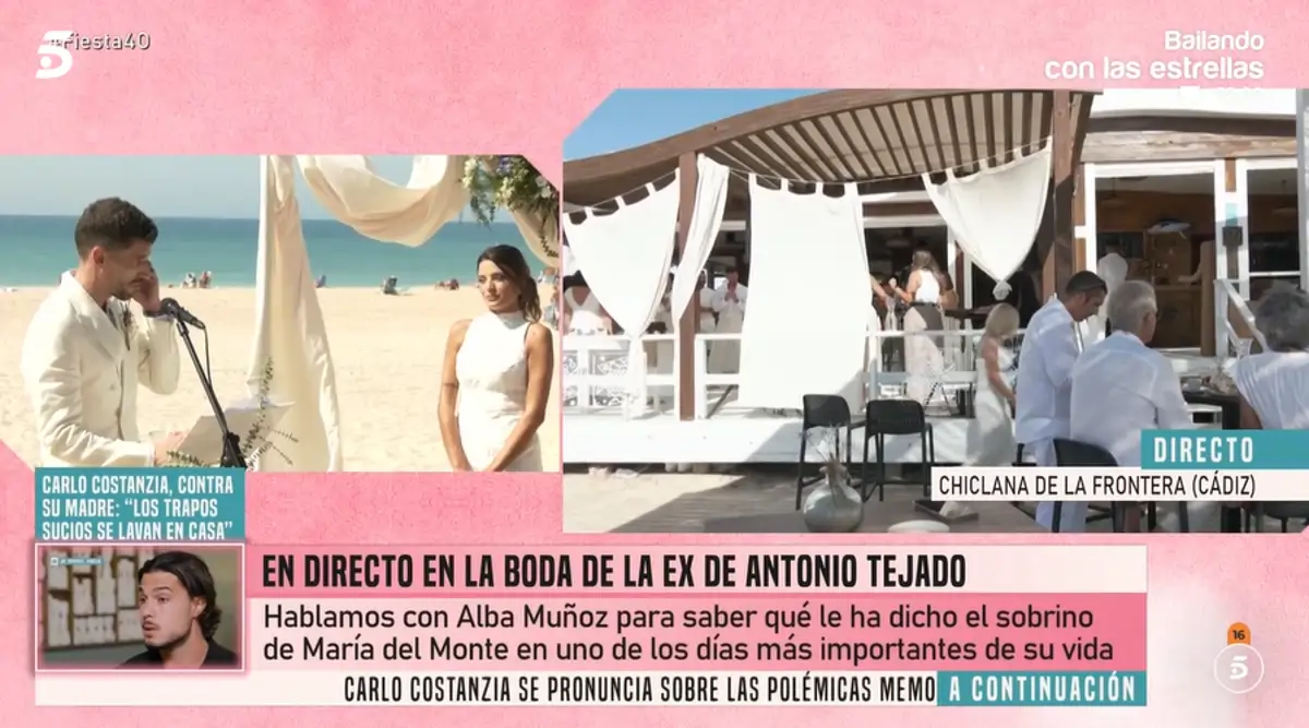 Alba Muñoz, expareja de Antonio Tejado, se casa por sorpresa en una romántica boda en la playa