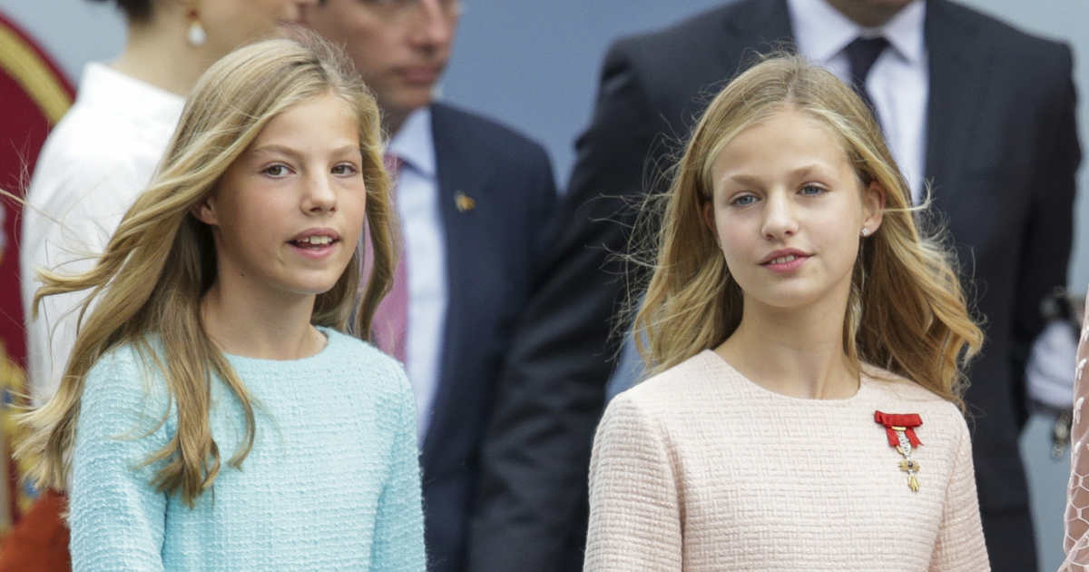 Leonor y Sofía, protagonistas de una potente escenografía que encuentra su mejor escenario en el ...