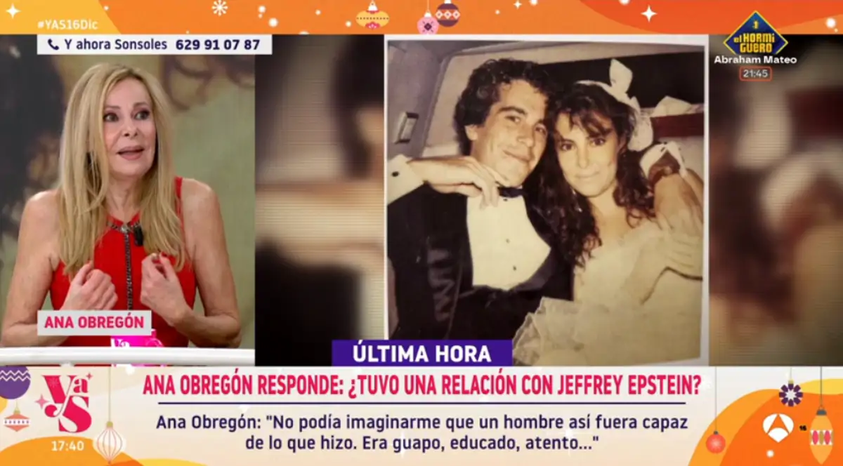 Ana Obregón se pronuncia sobre su vinculación con Jeffrey Epstein: “No ...