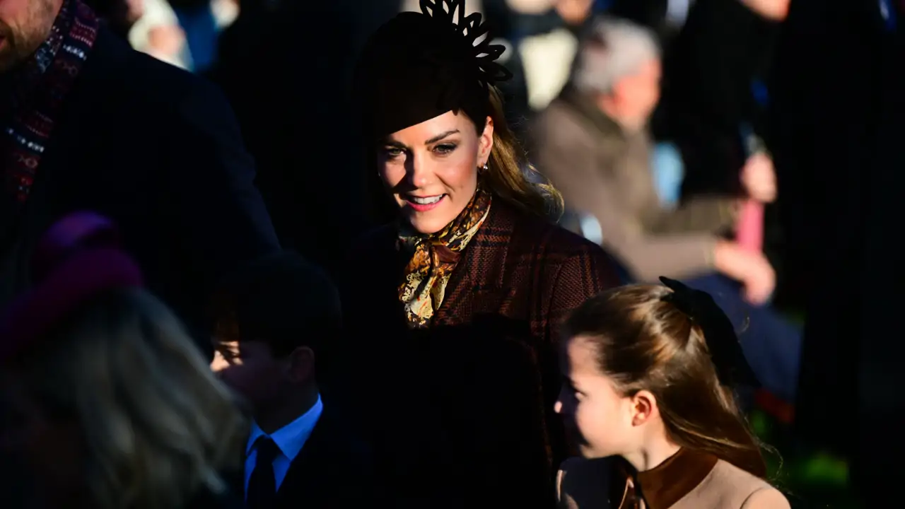 Kate Middleton, la más elegante de la misa de Navidad de Sandringham ...