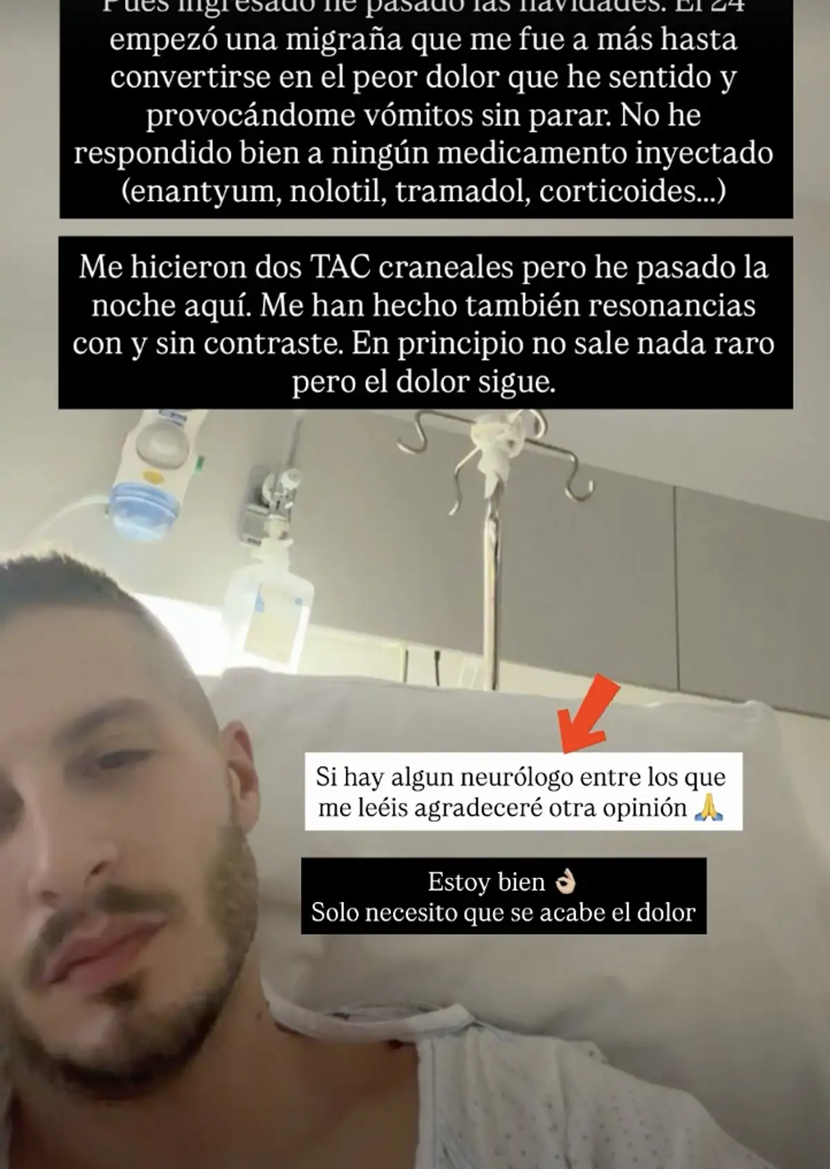 Nando Escribano confirma el diagnóstico médico tras varios días ...