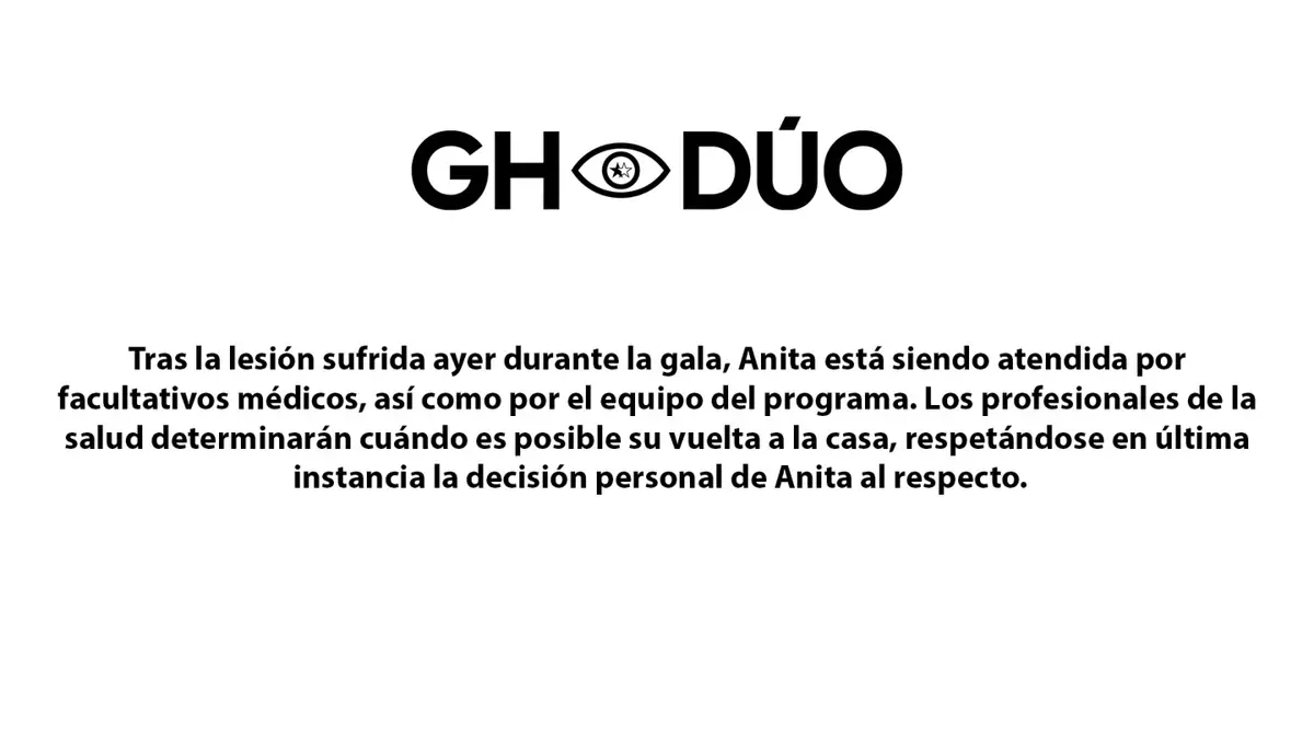 'GH DÚO' emite un comunicado de última hora sobre Anita Williams tras ...
