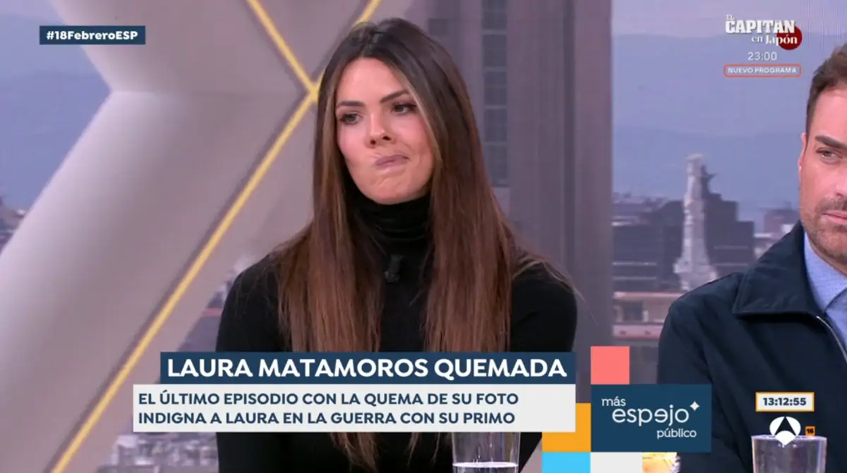 Laura Matamoros, con la voz entrecortada, revela la conversación ...
