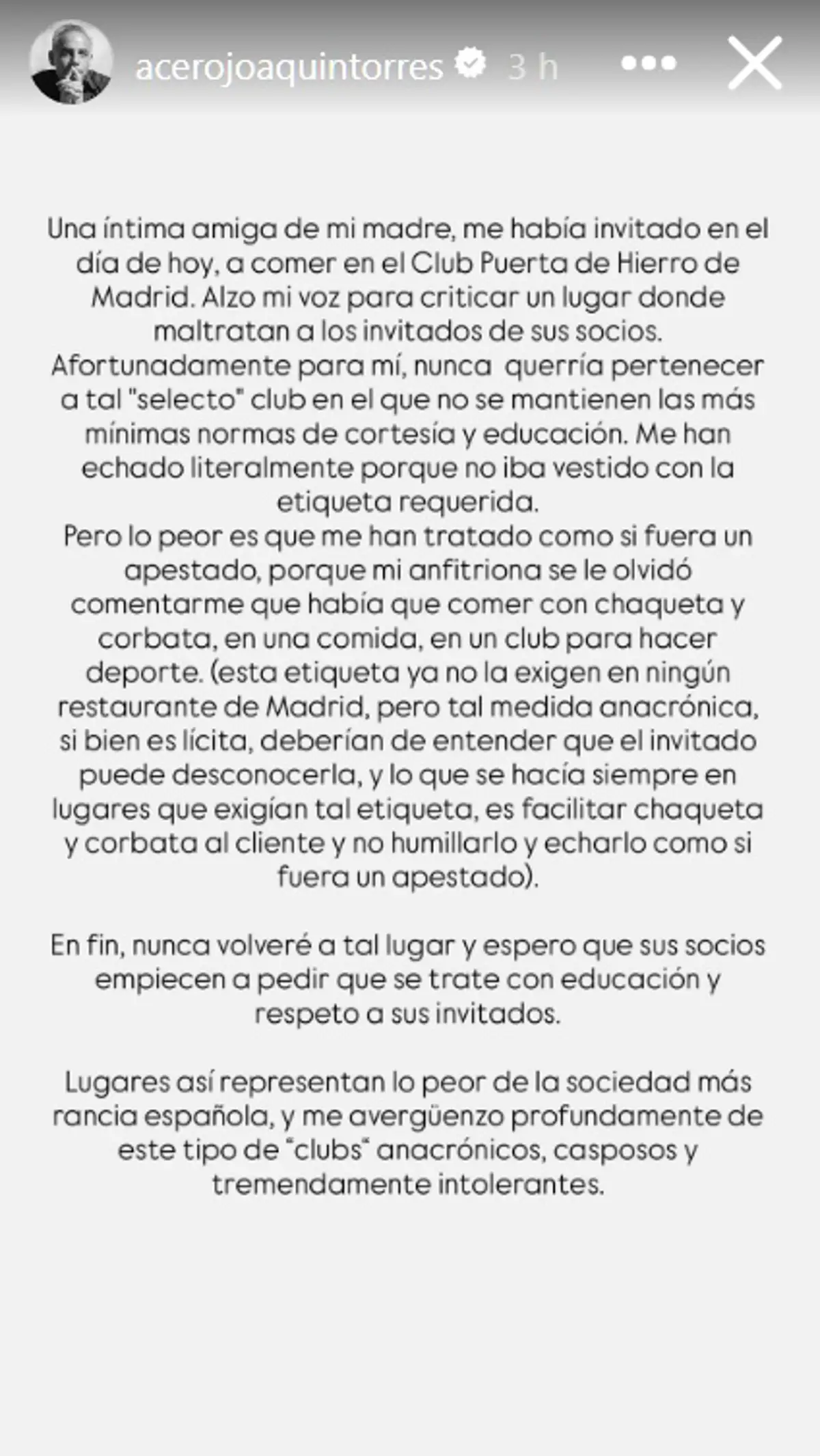 El arquitecto Joaquín Torres estalla: “Me han tratado como un apestado ...