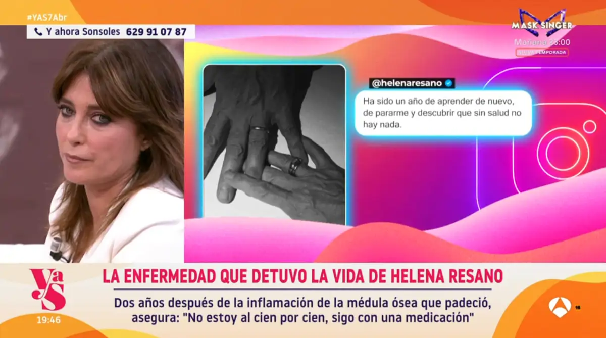 Helena Resano, sobre su bache de salud: “Lo más frustrante es que salí ...